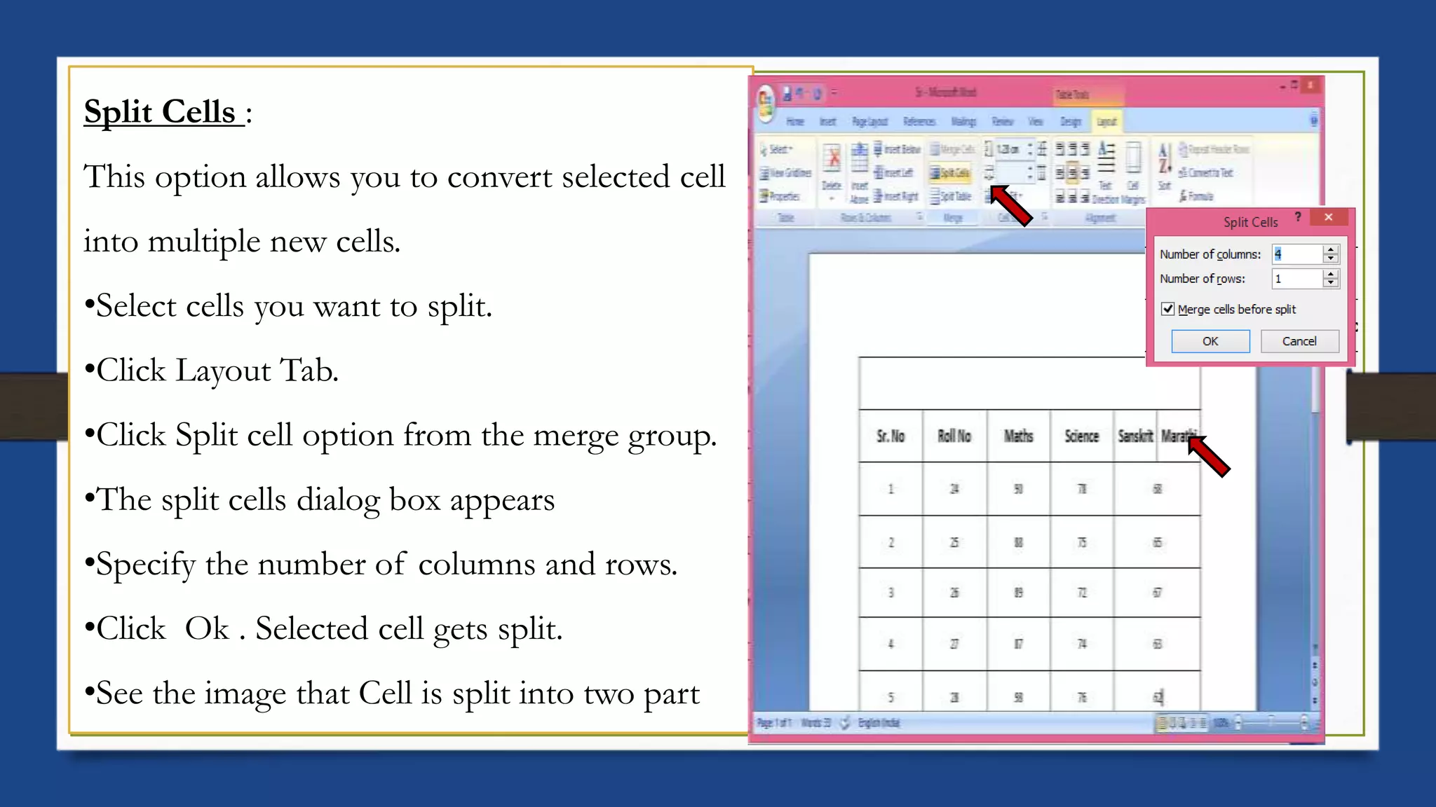 Grade vi sub word processor tabular presentation unit 3 | PPTX
