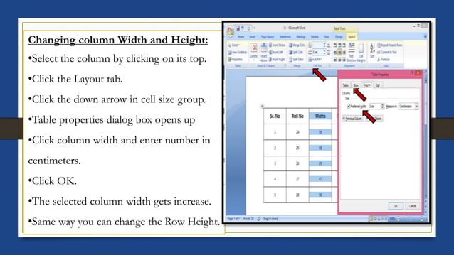 Grade vi sub word processor tabular presentation unit 3 | PPTX | Desktop Publishing | Computer ...