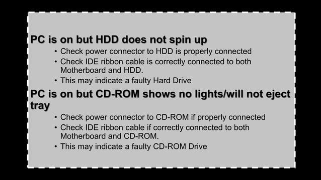 Common Computer Faults and Problems | PPTX | IT and Internet Support ...