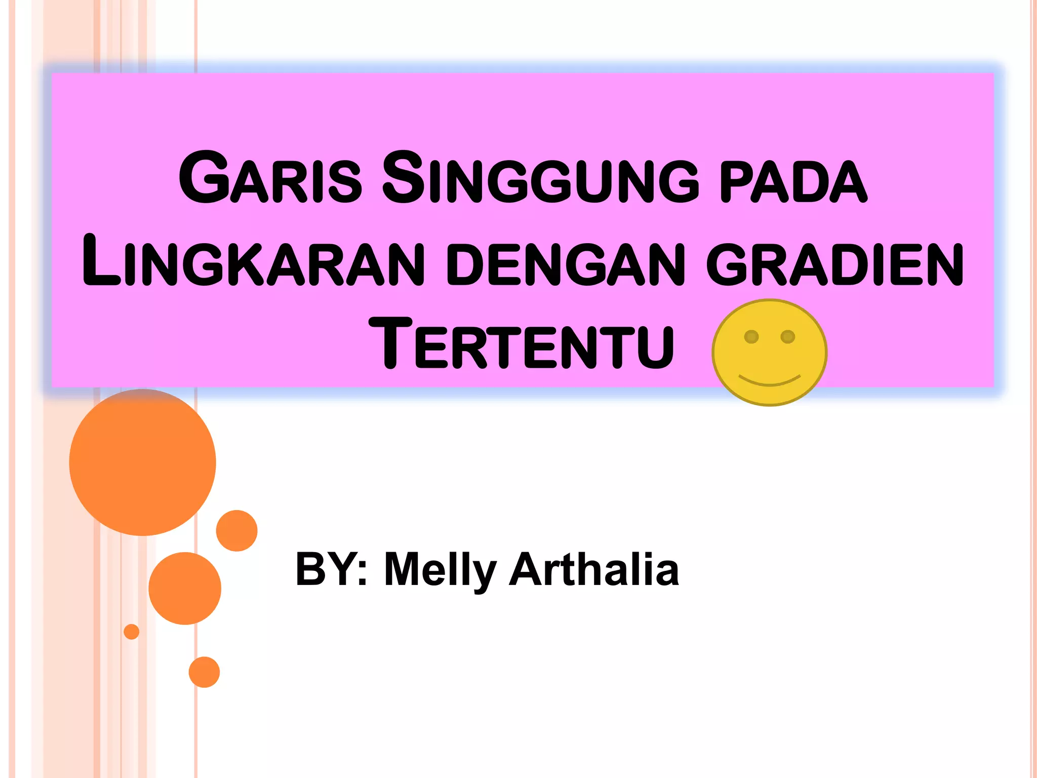 Gradien garis singgung ppt | PPT