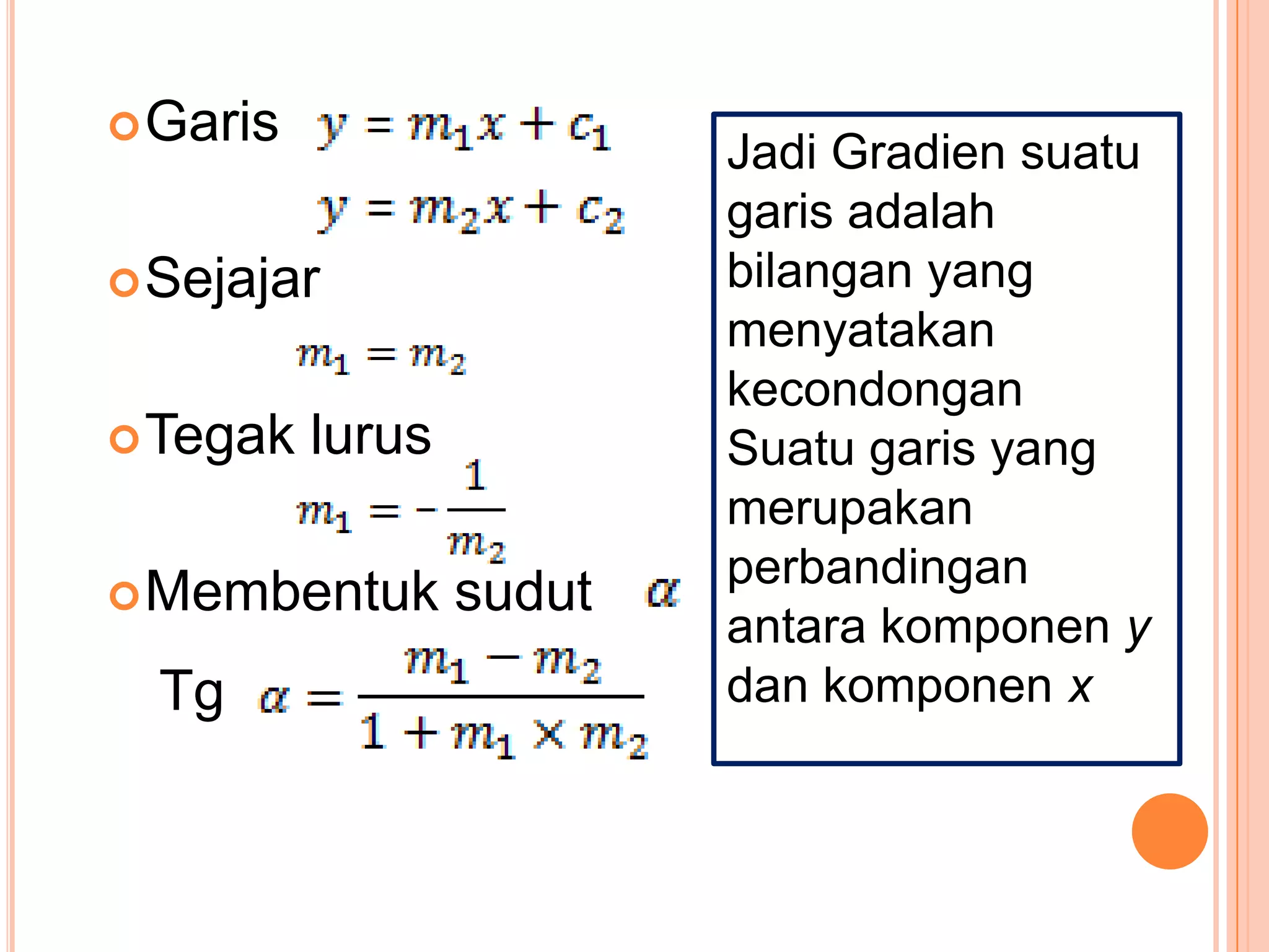 Gradien garis singgung ppt | PPTX