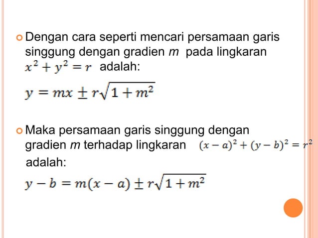 Gradien garis singgung ppt | PPTX
