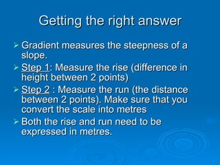 Gradient | PPT | Geography | Science