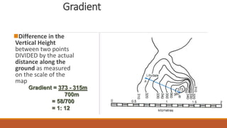 Map Skills - Measuring Height and Gradient | PPTX