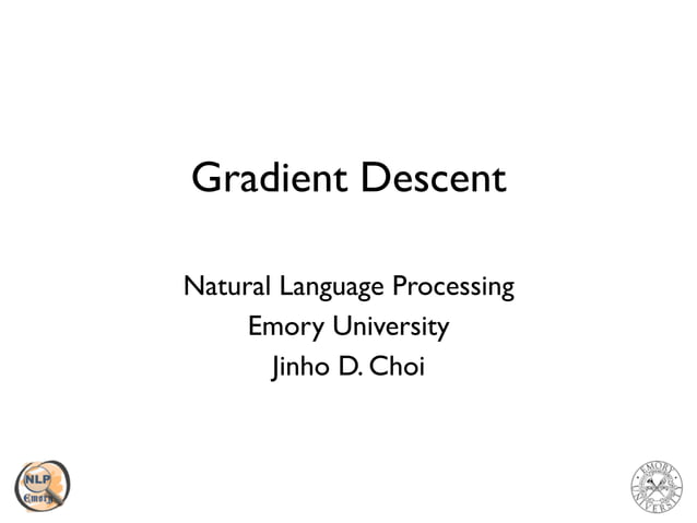 CS571: Gradient Descent | PDF