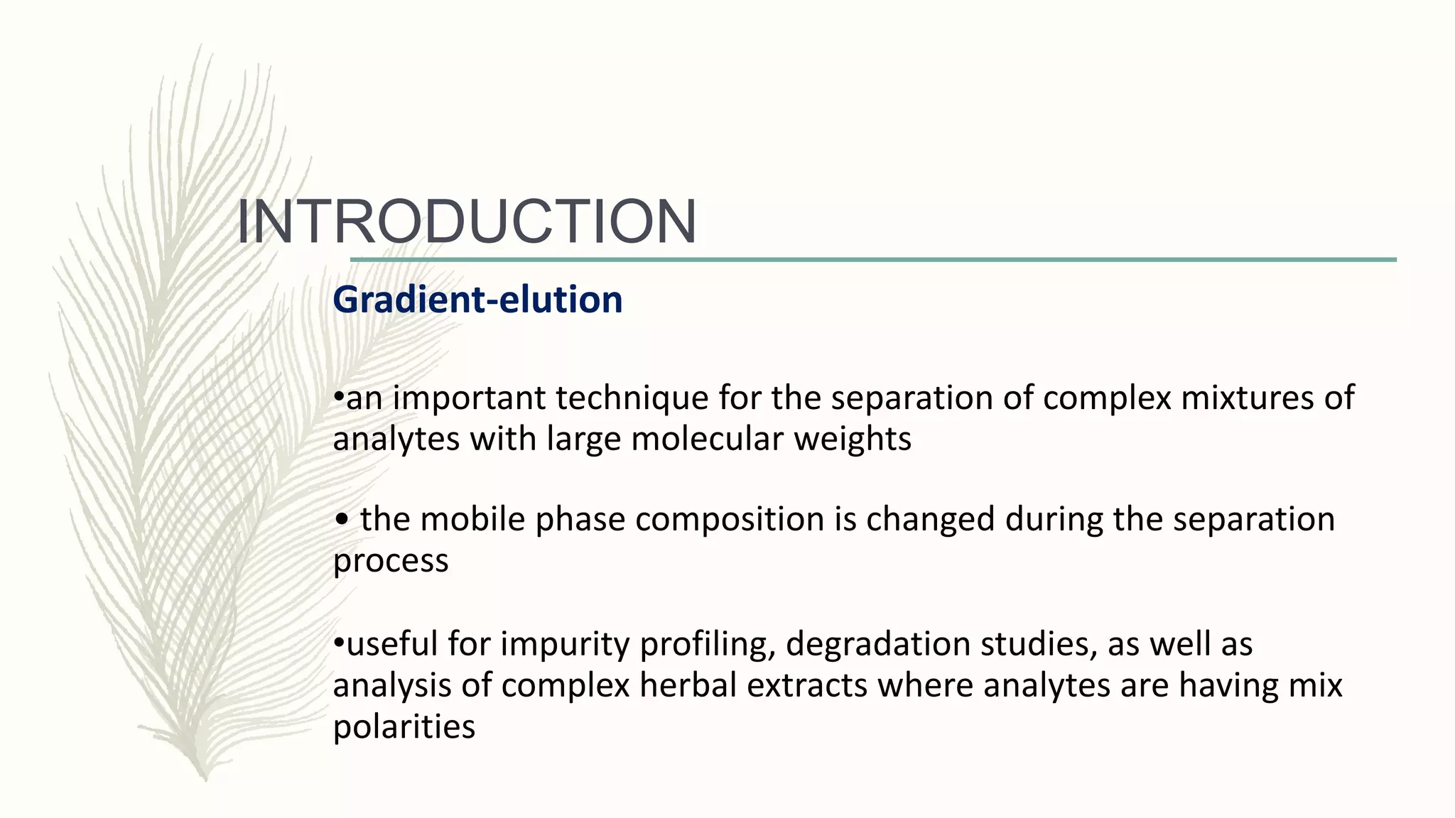 Gradient elution parameters in capillary liquid chromatography for high-speed separations of ...