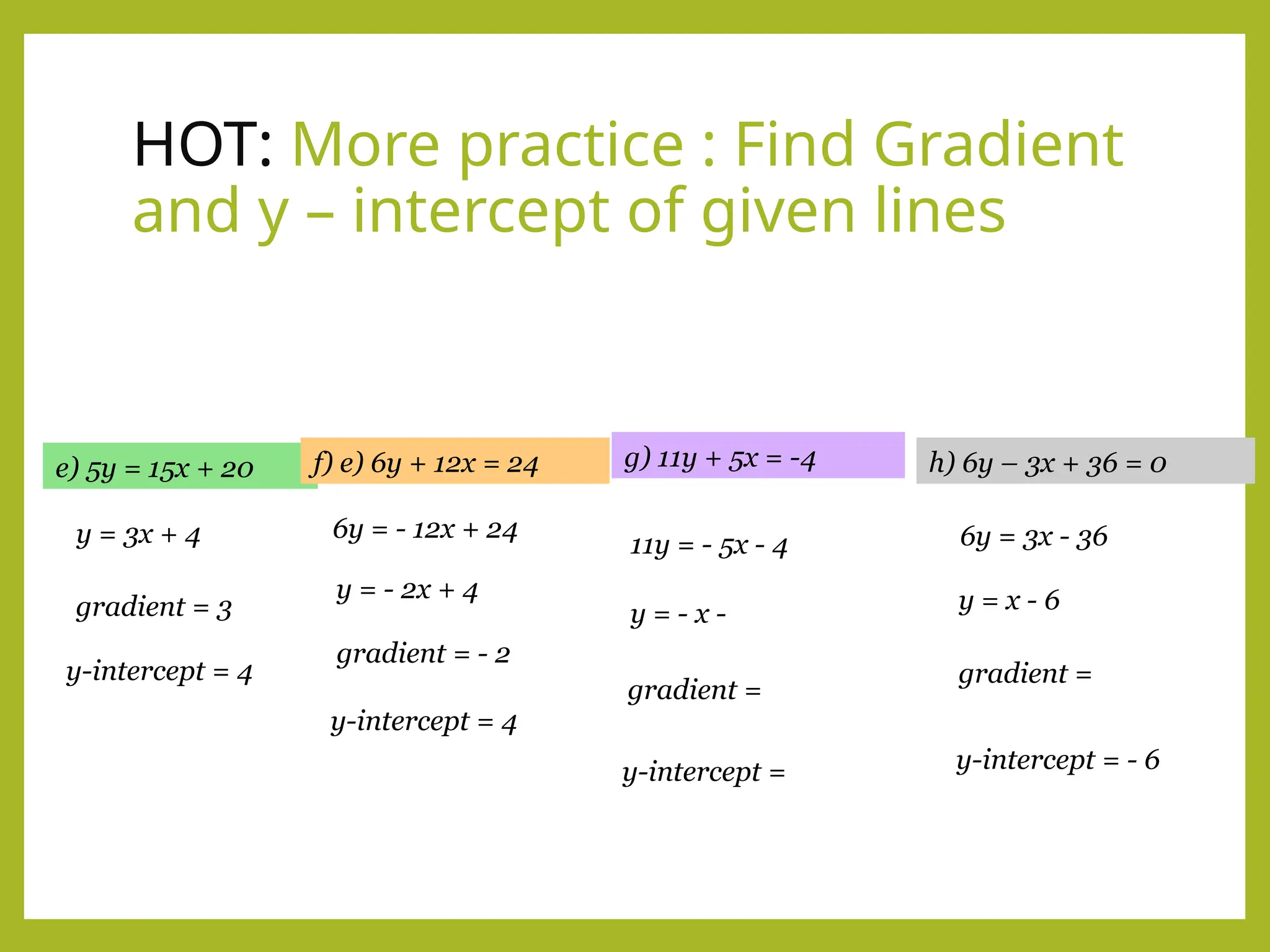 Gradient and y intercept of a Staightline.pptx