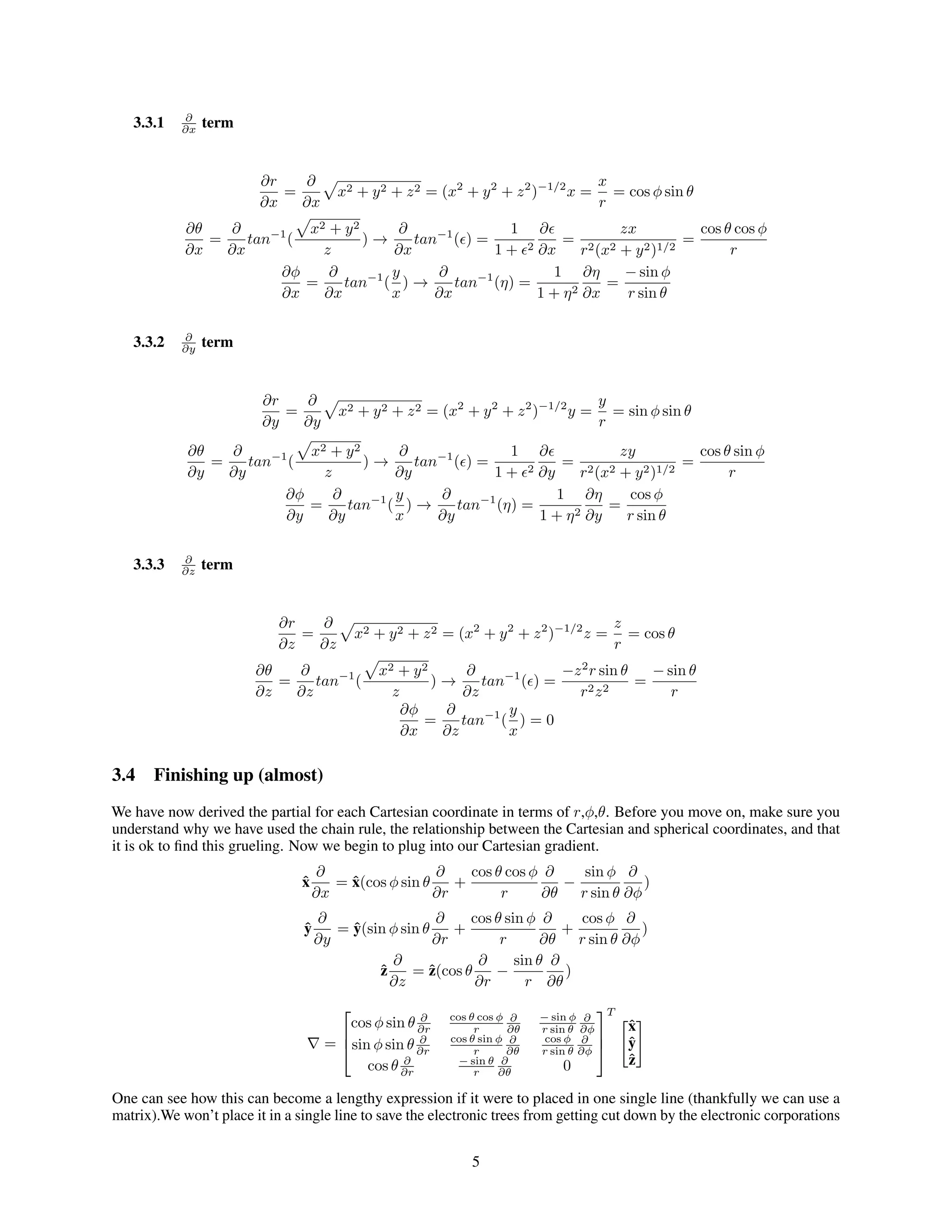 Gradient derivation | PDF