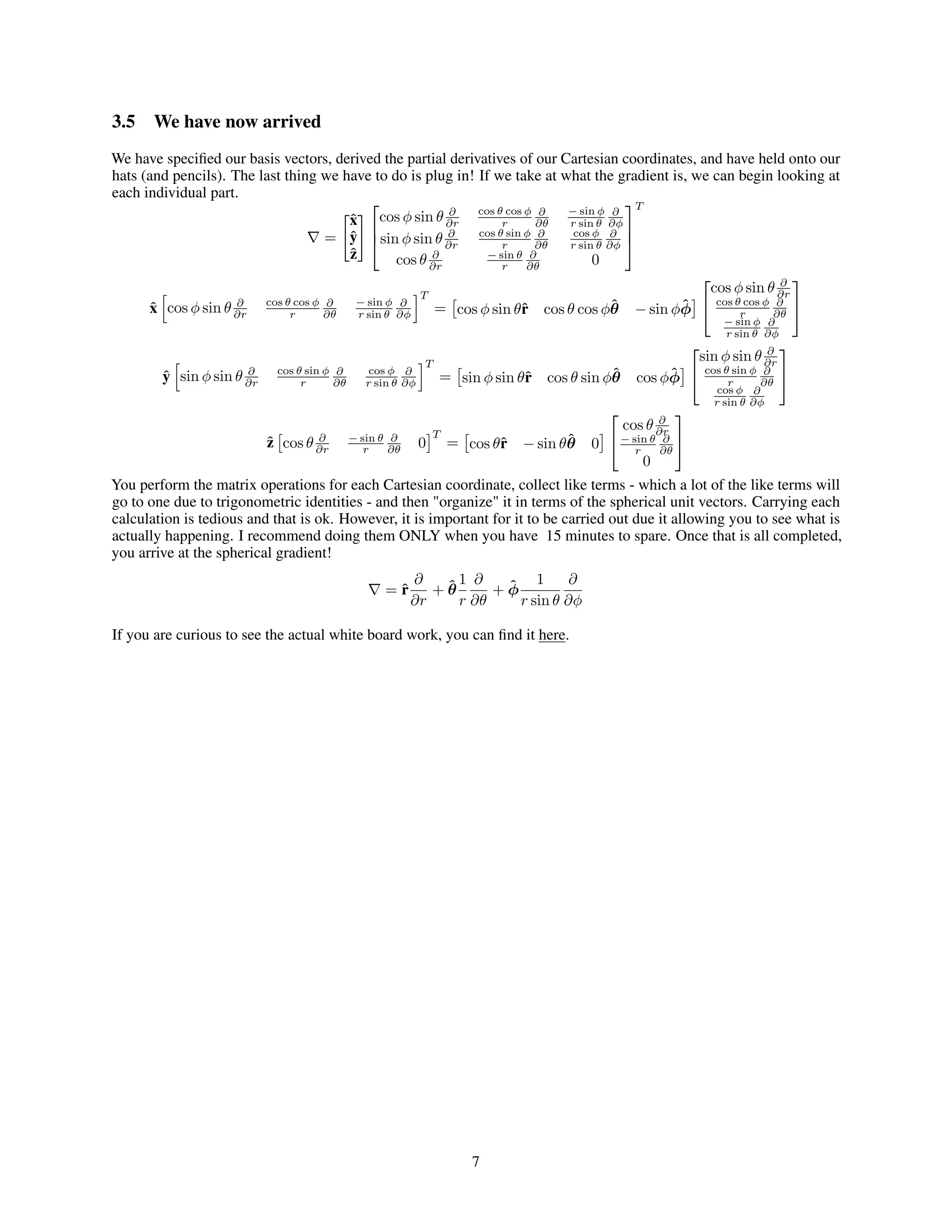 Gradient derivation | PDF