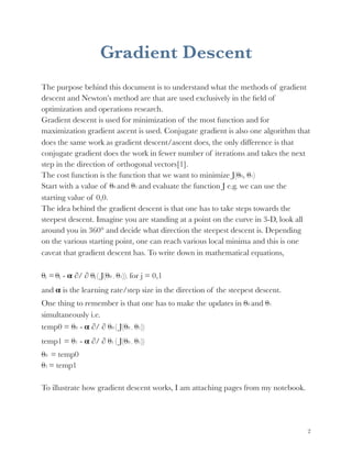 Gradient descent | PDF