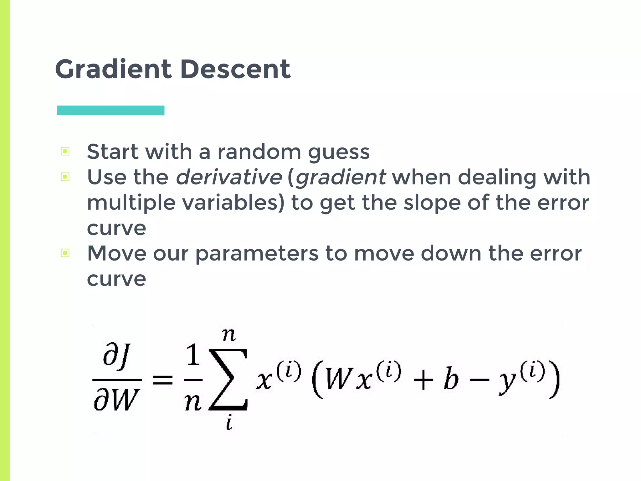 Gradient Descent, Back Propagation, and Auto Differentiation - Advanced Spark and TensorFlow ...