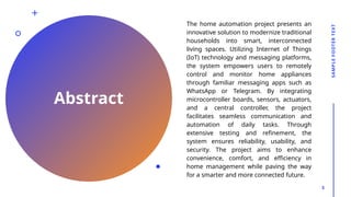home automation using iot ans esp32 chip | PPTX