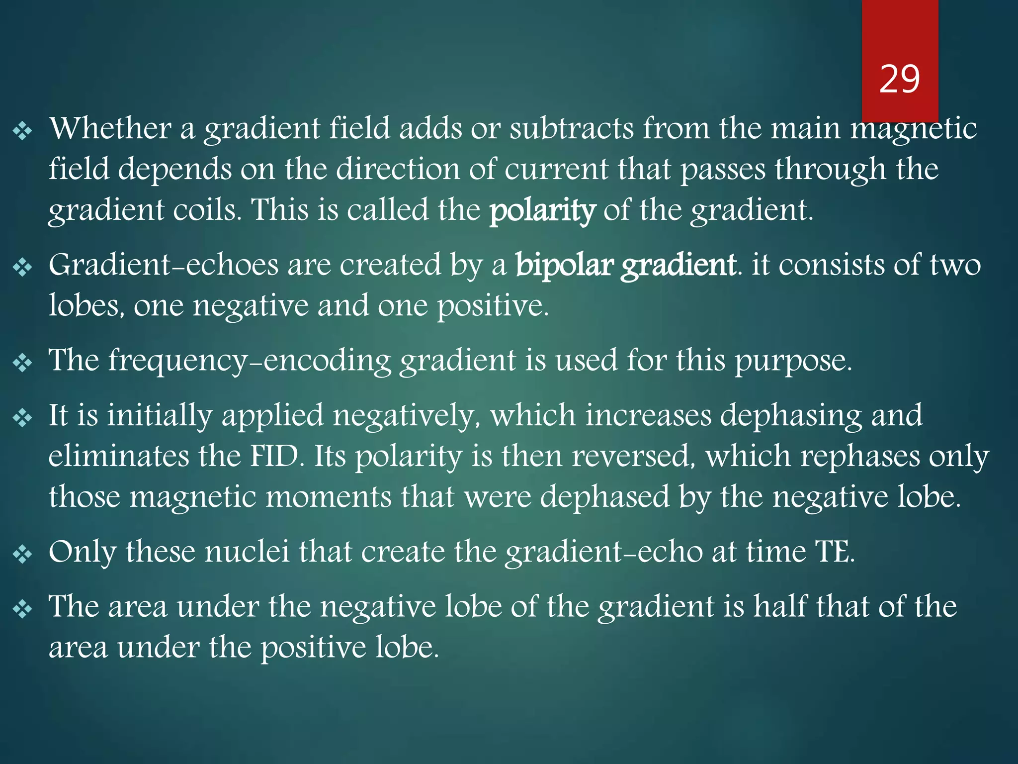 Gradient echo pulse sequence swastik | PPTX