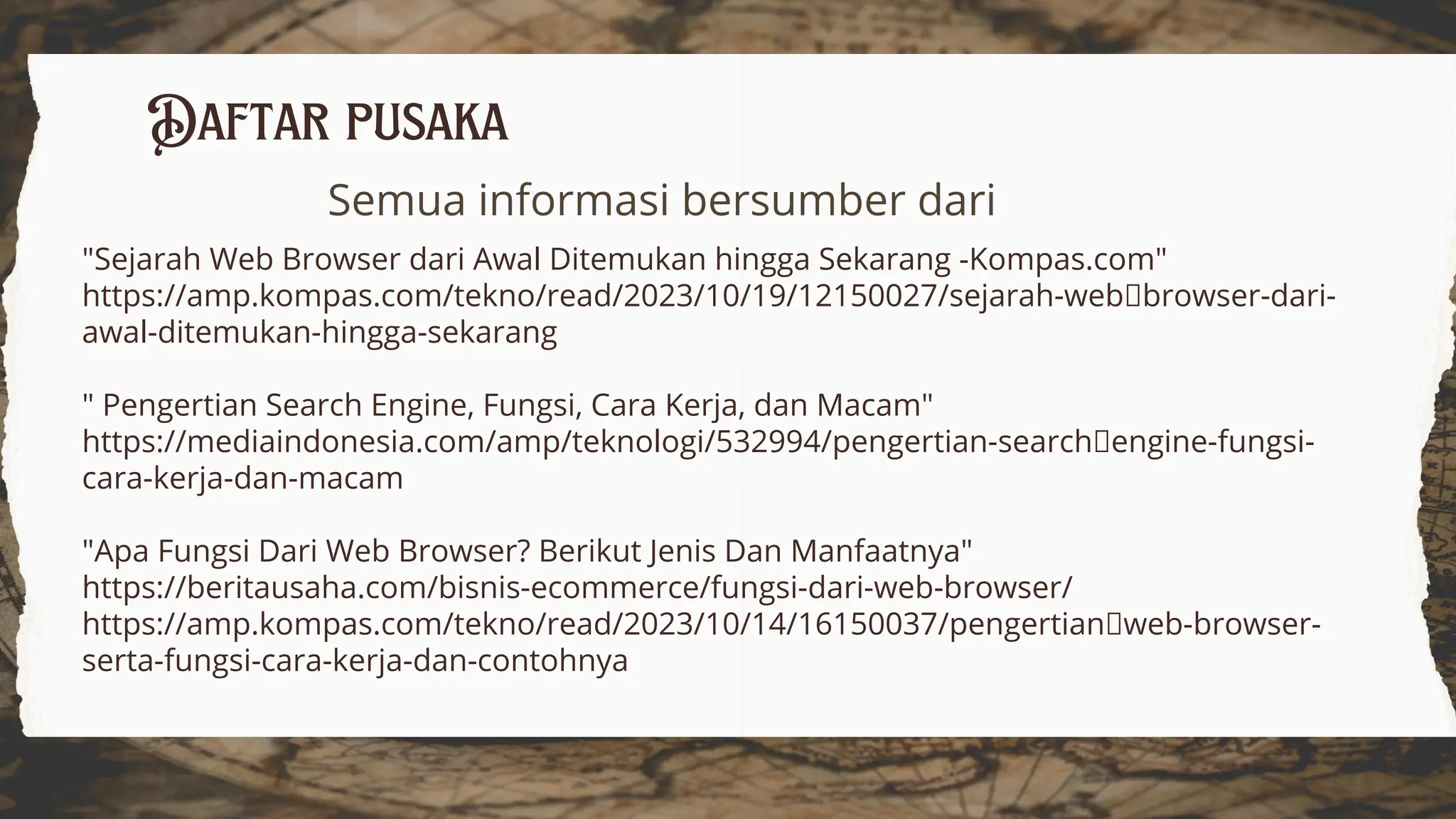 Projek presentation web browser dan search engine | PDF