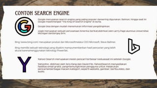 Projek presentation web browser dan search engine | PDF