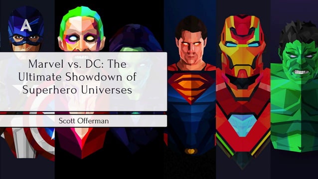 Scott Offerman on Marvel vs. DC: The Ultimate Showdown of Superhero ...