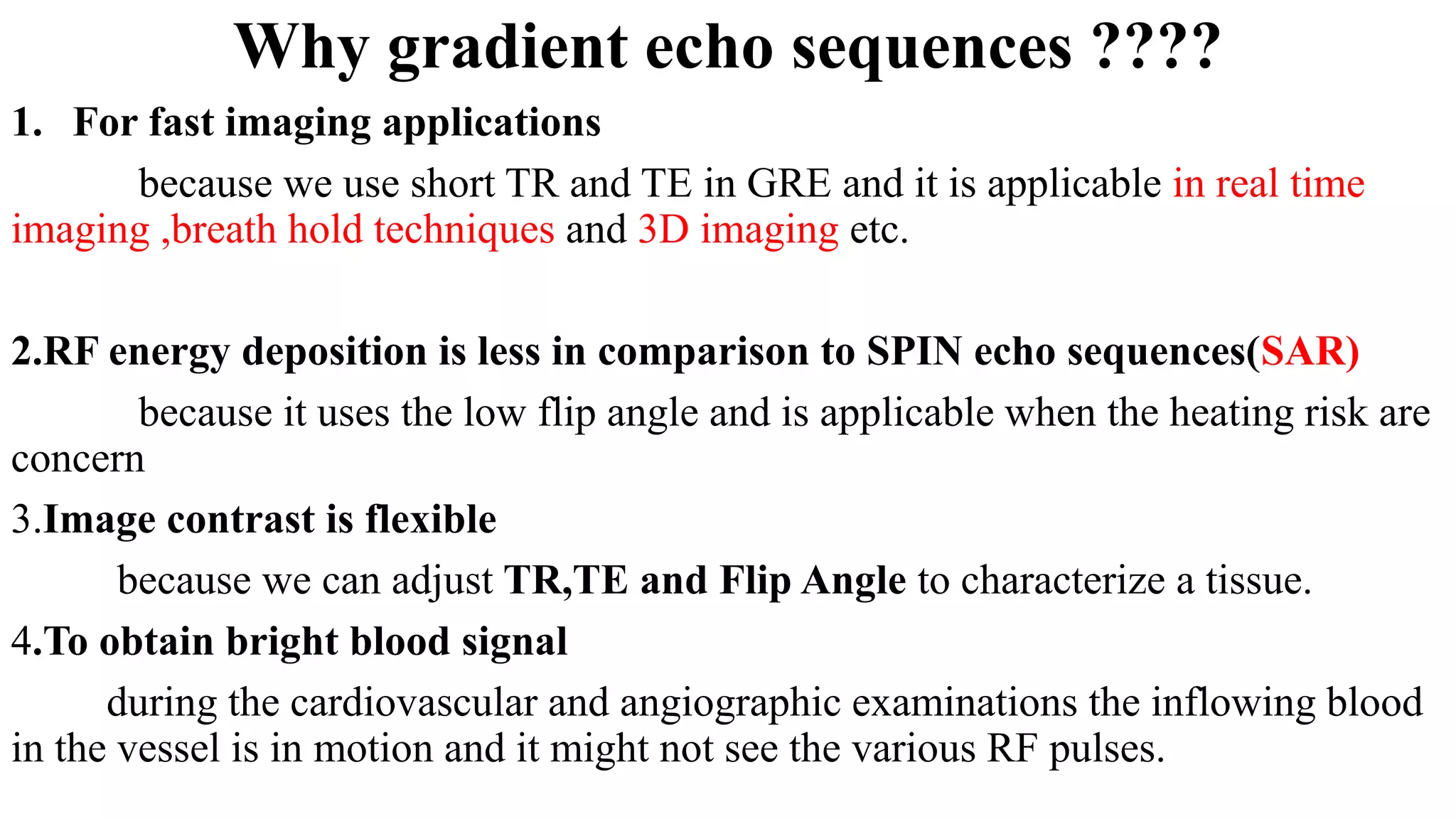 Gradient Recalled Echo(GRE) | PPTX