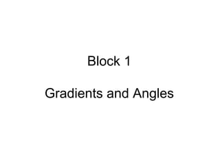Gradients and angles | PPT