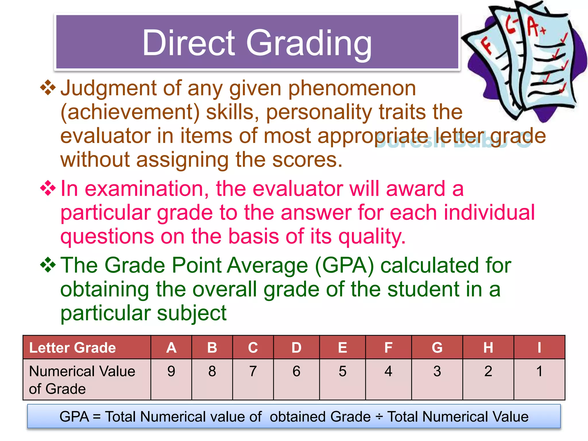 Grading in Education | PPTX