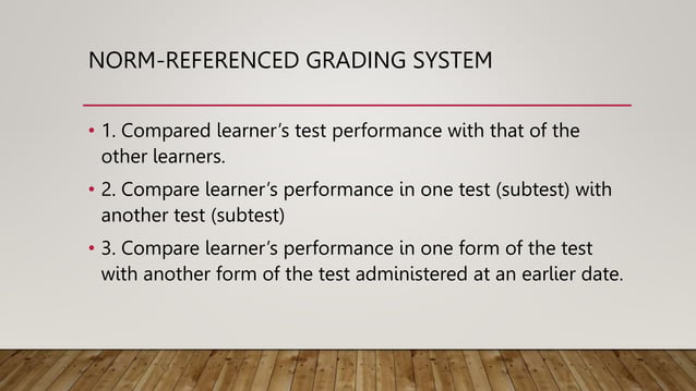 Grading-System (Norm and Criterion).pptx | Standardized Testing ...