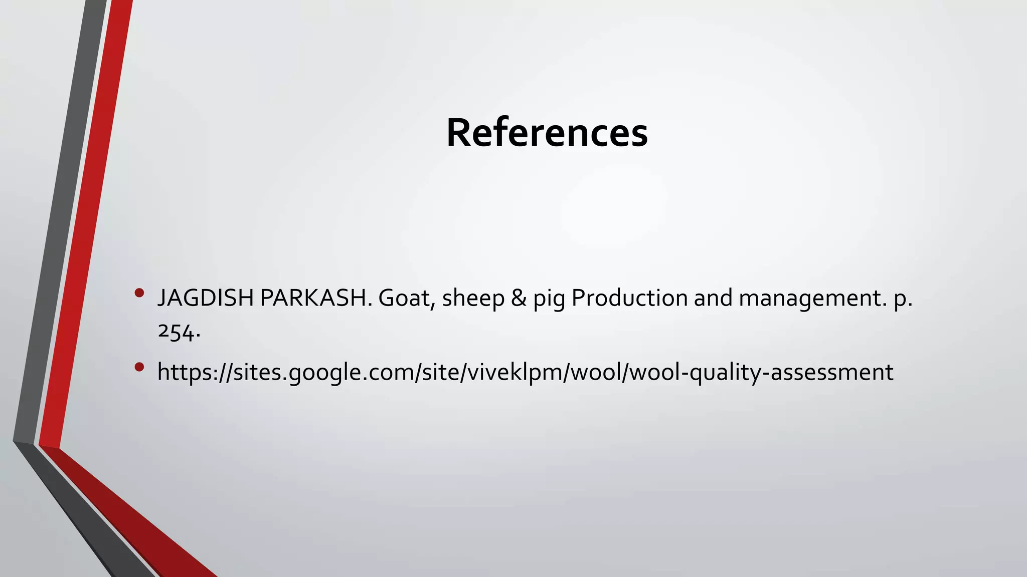 Grading and judging of wool | PPTX