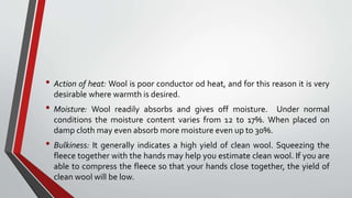 Grading and judging of wool | PPTX