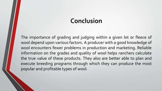 Grading and judging of wool | PPTX