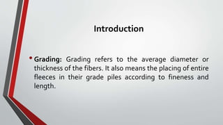 Grading and judging of wool | PPTX