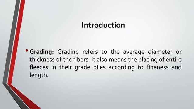 Grading and judging of wool | PPTX | Needlework | Arts and Crafts