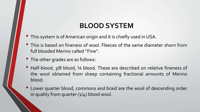 Grading and judging of wool | PPTX | Needlework | Arts and Crafts