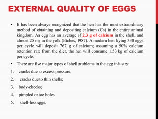 Grading and quality parameters of eggs | PPTX