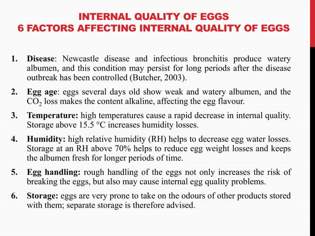 Grading and quality parameters of eggs | PPTX