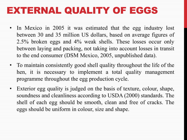 Grading and quality parameters of eggs | PPTX