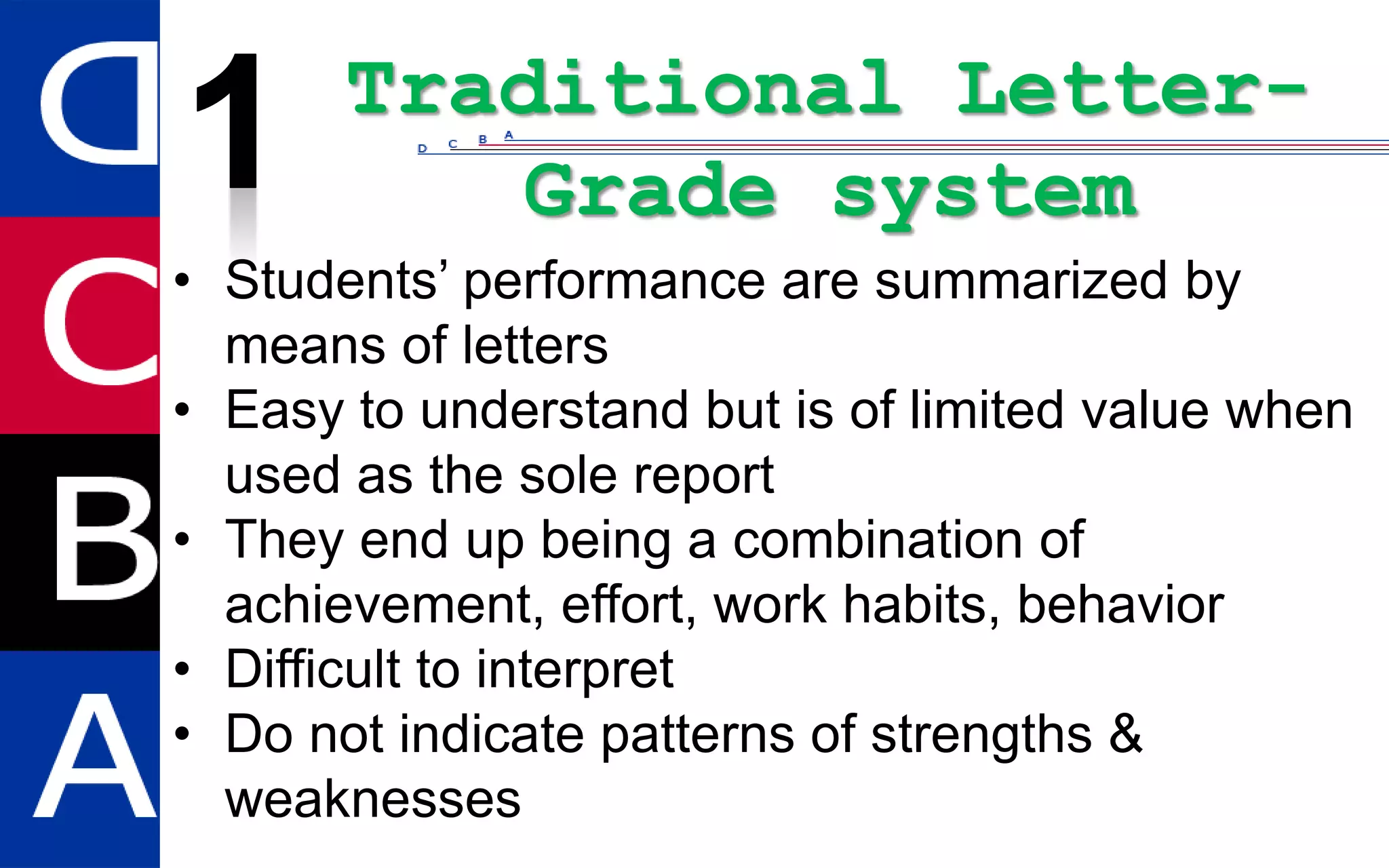 Grading and reporting | PPTX