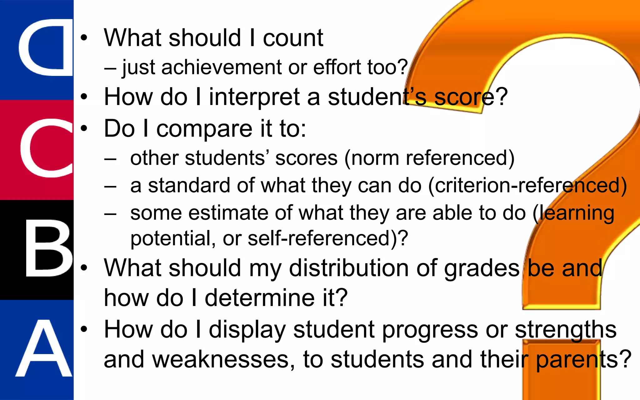 Grading and reporting | PPTX