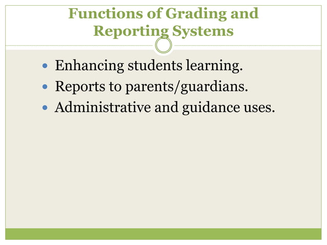 Grading and reporting | PPT