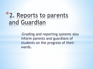 Grading and reporting | PPTX
