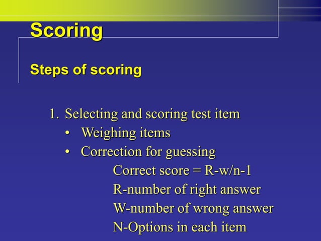 Grading and Scoring Method presentation.ppt | Educational Assessment ...