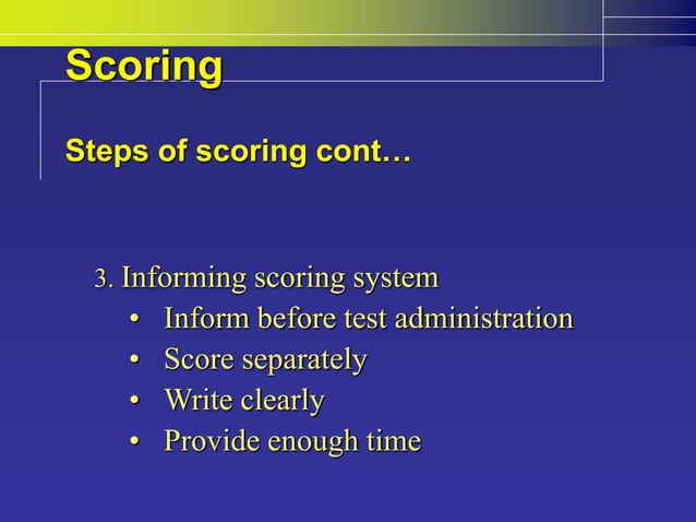 Grading and Scoring Method presentation.ppt | Educational Assessment ...