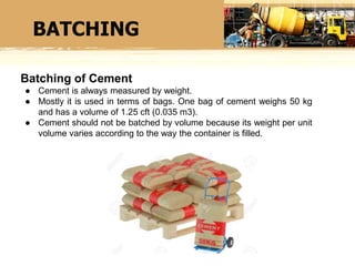 Grading, Batching, Mixing & Types of Mixers.pptx