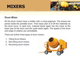 Grading, Batching, Mixing & Types of Mixers.pptx