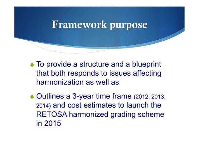 Grading framework ppt | PPT
