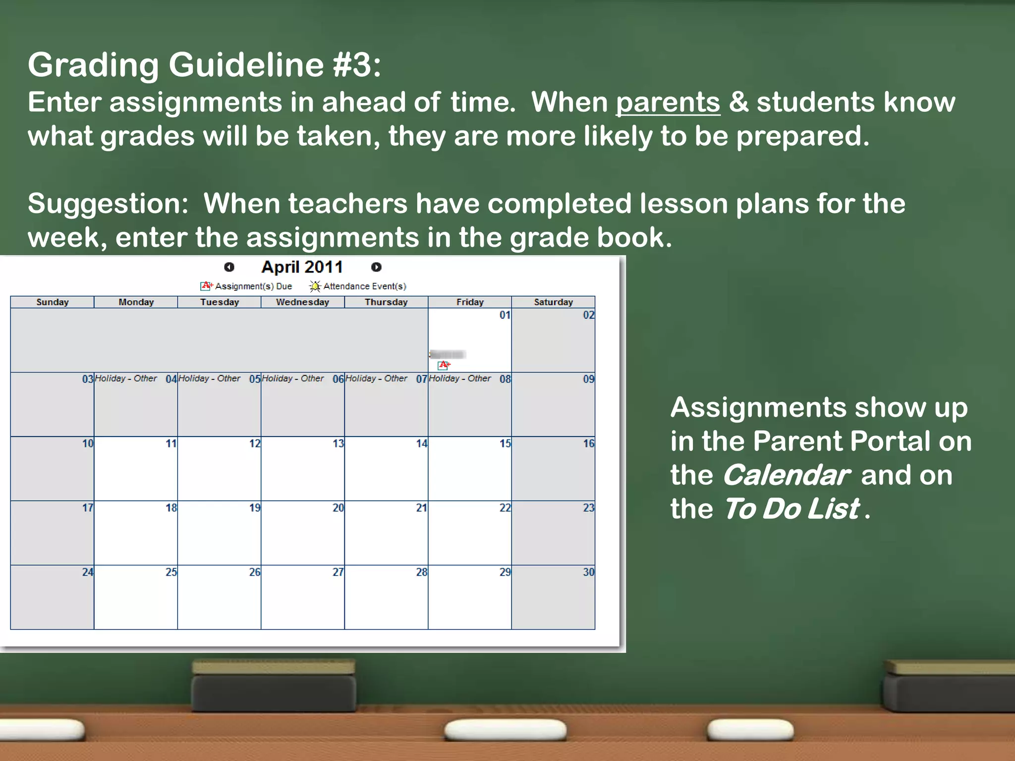 Grading guidelines | PPTX