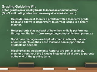 Grading guidelines | PPTX