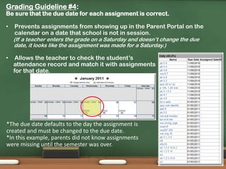 Grading guidelines | PPTX