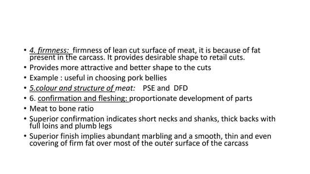 Grading judging and fabrication of meat carcass | PPTX | Agriculture ...