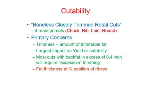 Grading judging and fabrication of meat carcass | PPTX | Agriculture ...