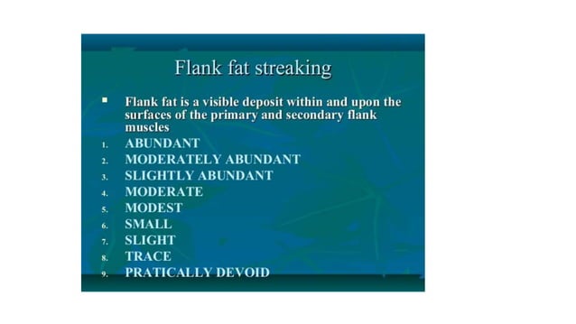 Grading judging and fabrication of meat carcass | PPTX | Agriculture ...