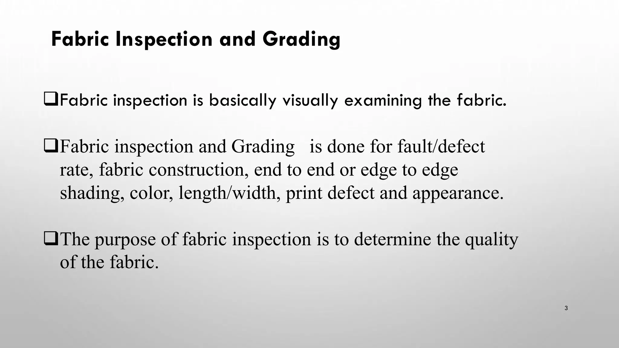 Grading of fabric | PDF