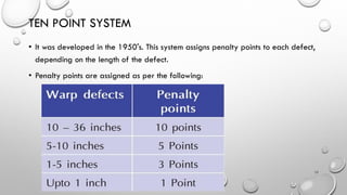 Grading of fabric | PDF